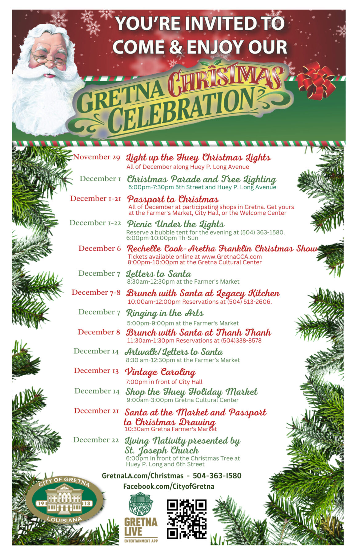 Community Events: Gretna Christmas Celebration - City Of Gretna - City ...