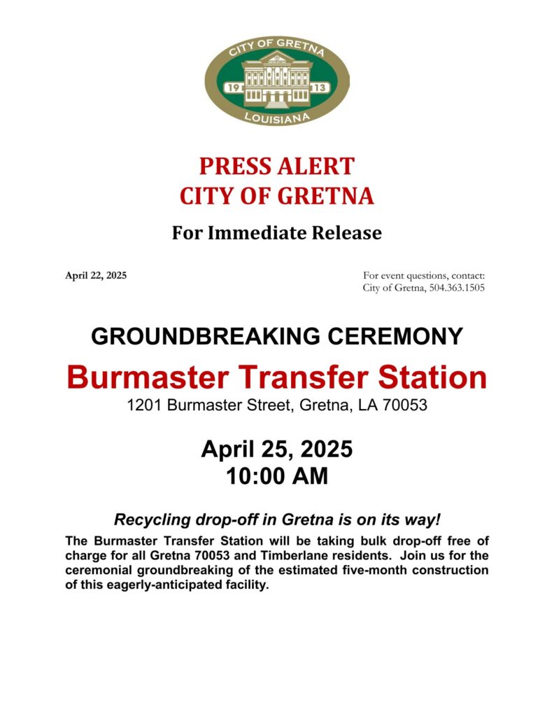 Press Release: Burmaster Transit Station Groundbreaking Ceremony - City ...